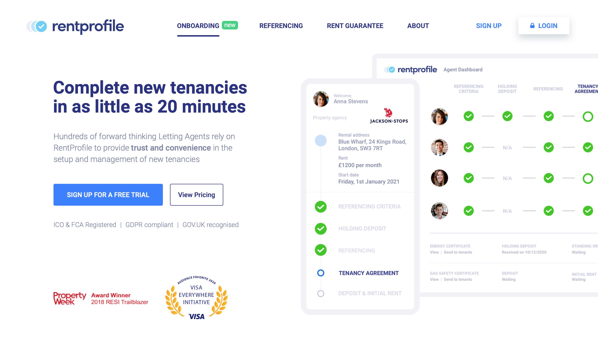 RentProfile | Onboarding eSign, Tenant Checks & Landlord AML